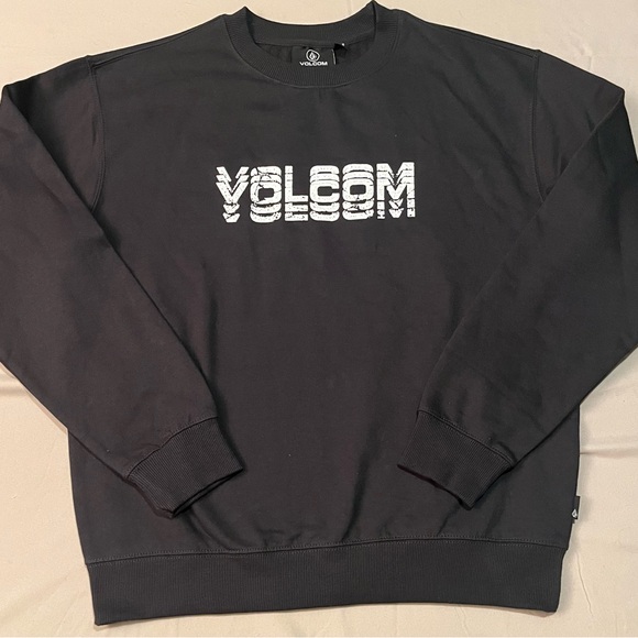 Volcom | Sweaters | Volcom Mens Black Crewneck Sweater | Poshmark